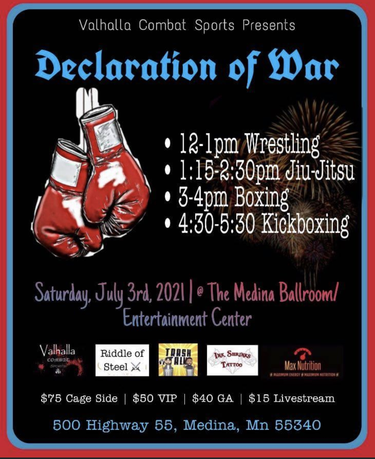 COD, Valhalla Bring Pre-4th Boxing Fun! - MN Boxing Events, Shows, News ...