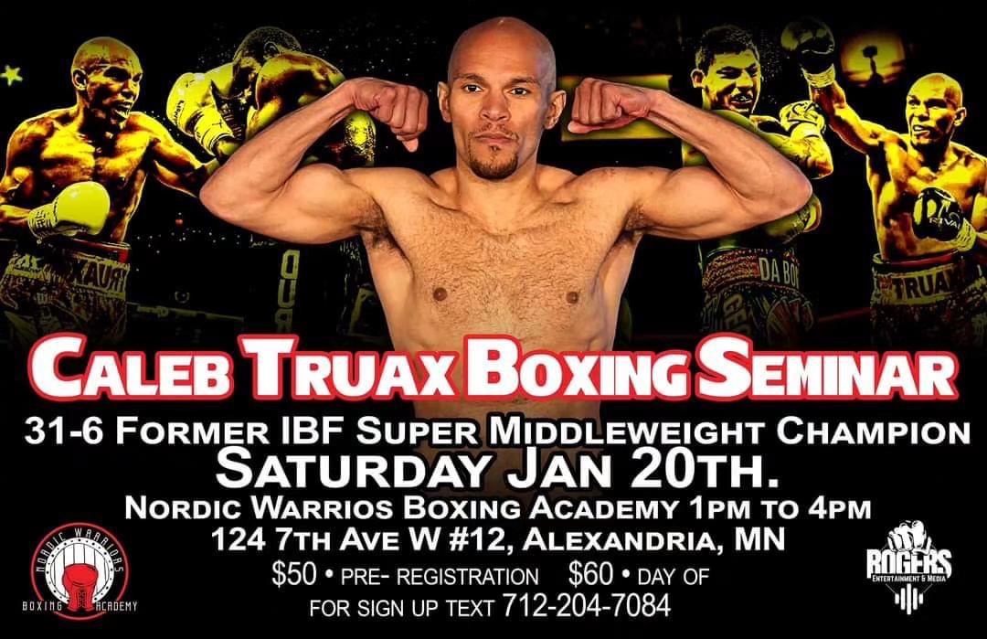 Caleb Truax Boxing Seminar Today In Alexandria - MN Boxing Events ...