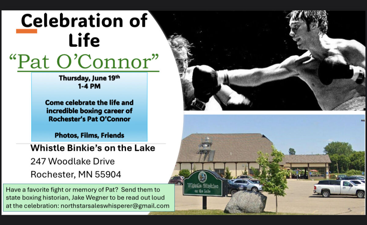 Pat O’Connor: Celebtration of Life and Boxing - MN Boxing Events, Shows ...